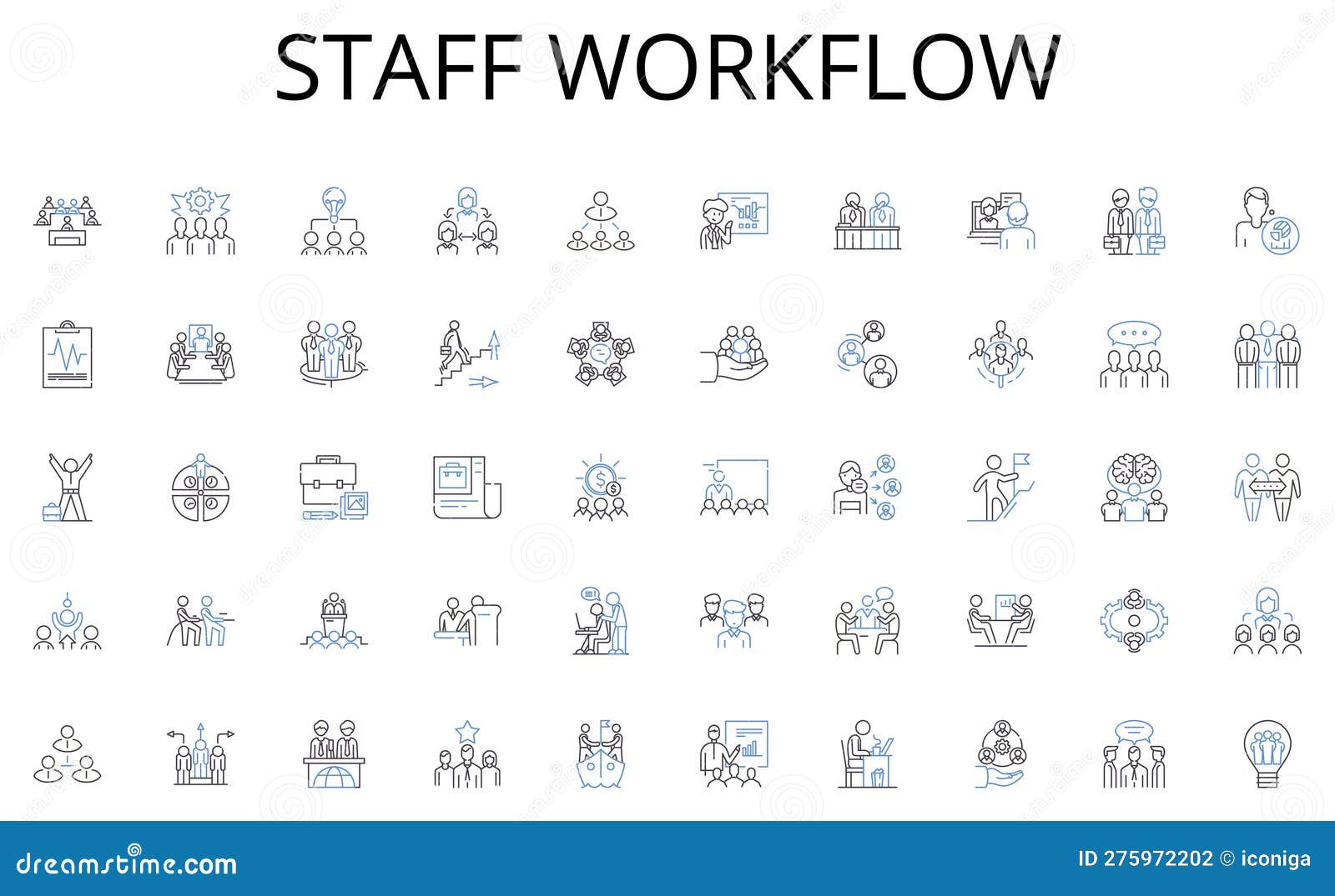 Data Pipeline Line Icons Collection Integration Extraction