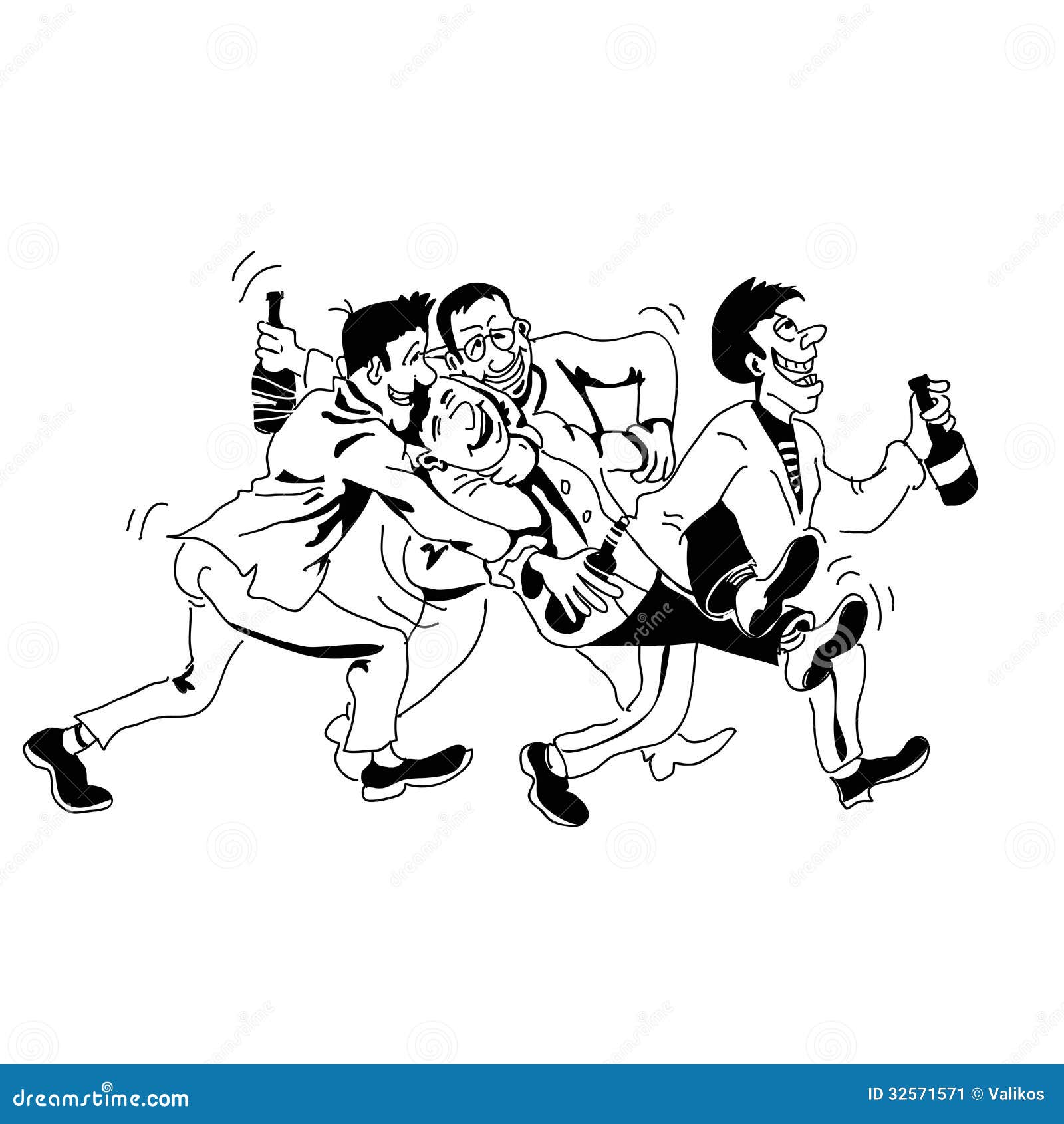 Stag stock illustration. Illustration of mayhem, bachelor - 32571571