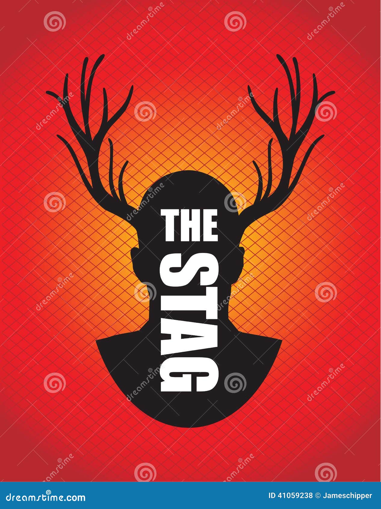 Stag Night Cartoon Vector | CartoonDealer.com #41059273