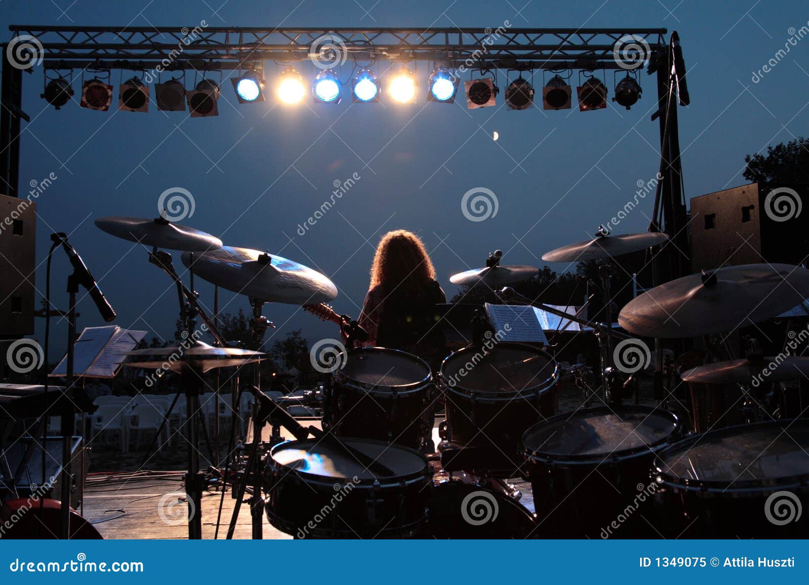 Stage stock image. Image of instruments, percussion, beat - 1349075