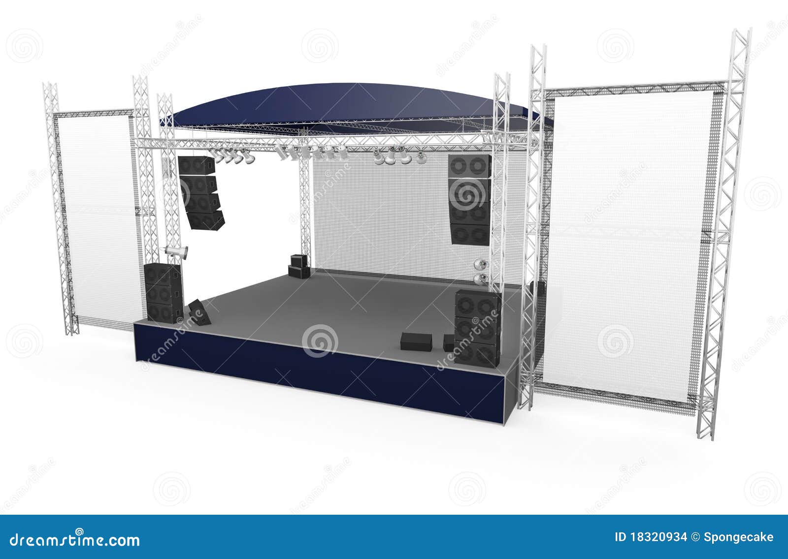 Stage stock illustration. Illustration of entertainment - 18320934