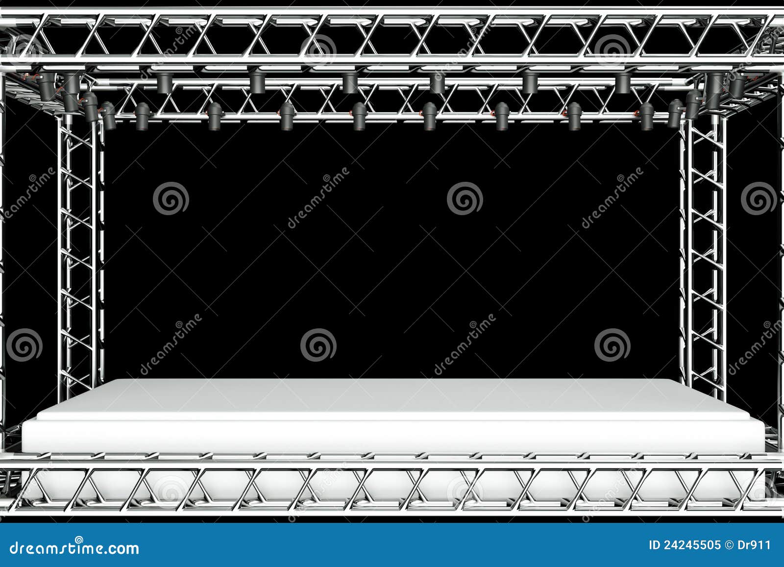 Stage stock illustration. Illustration of industry, indoors - 24245505