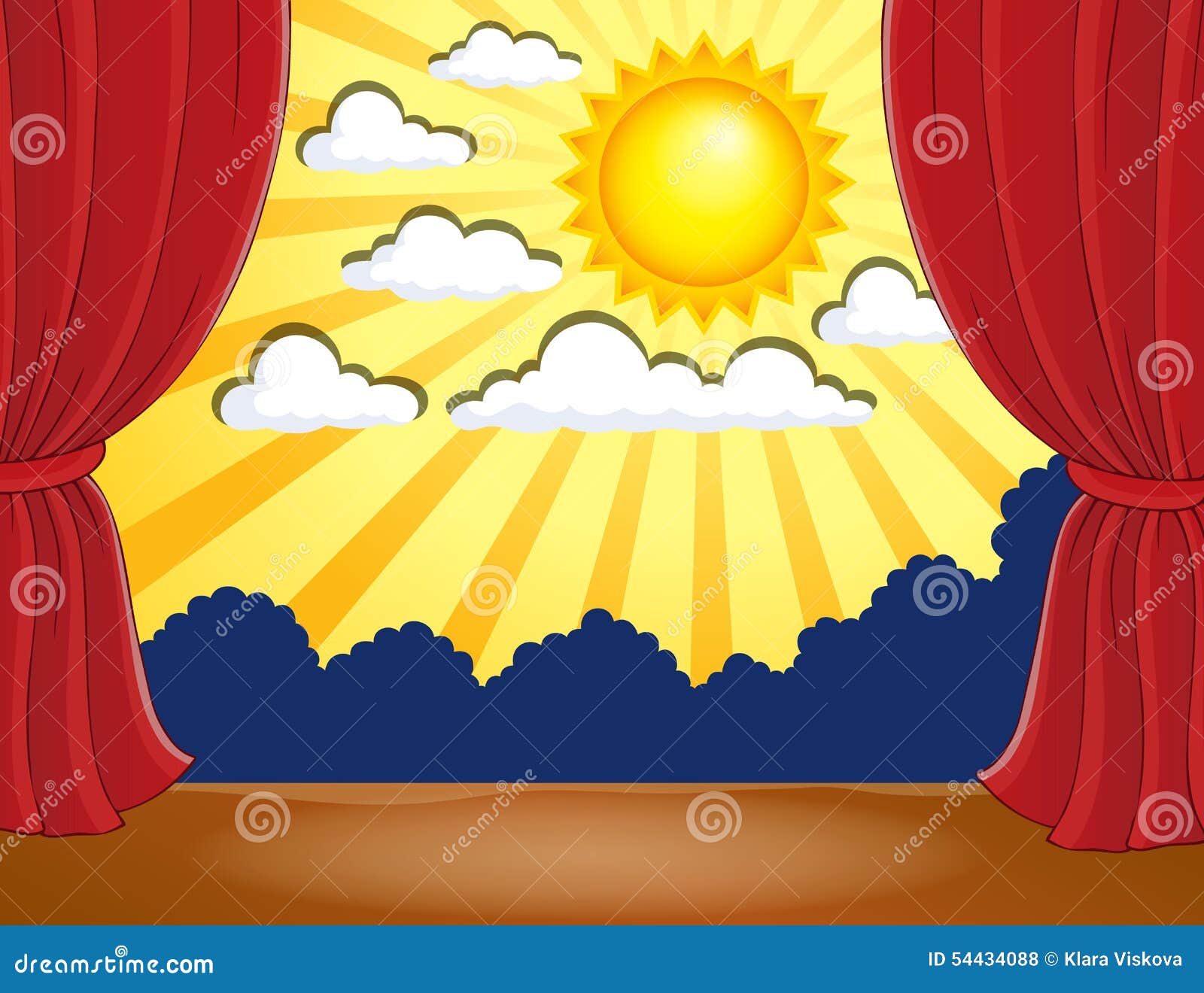Stage with abstract sun 3 stock vector. Illustration of eps10 - 54434088