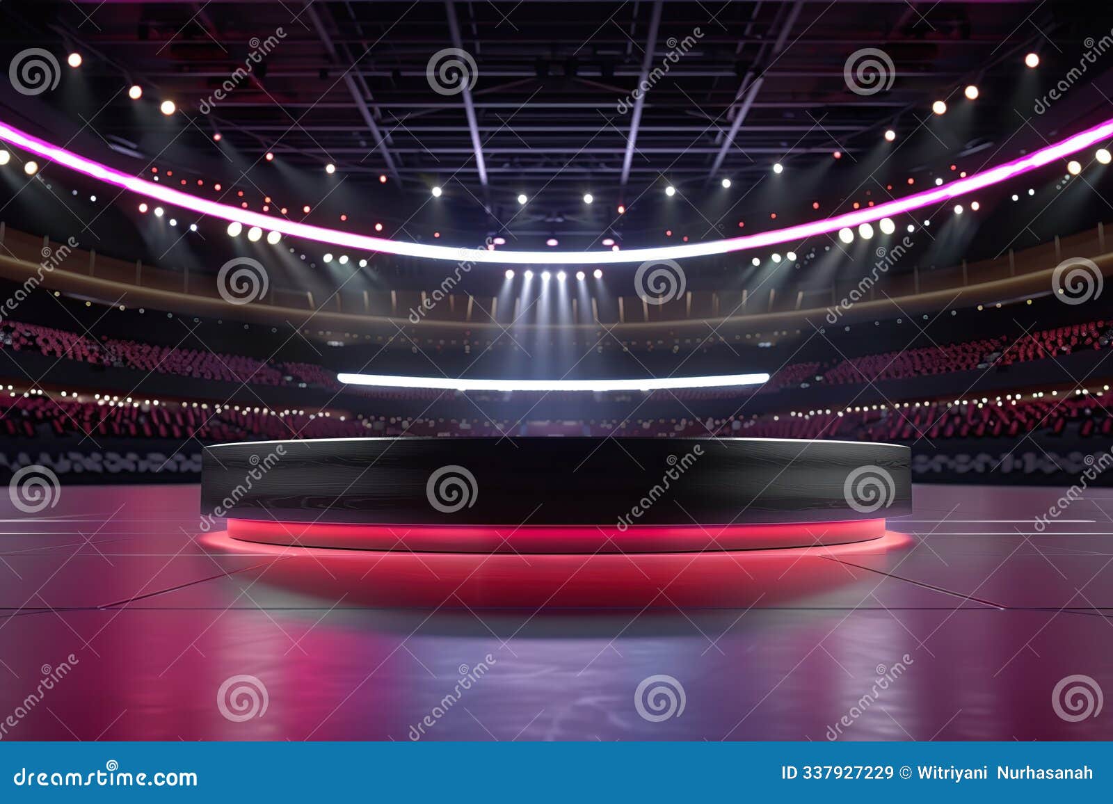Stage in an Arena stock illustration. Illustration of indoor - 337927229