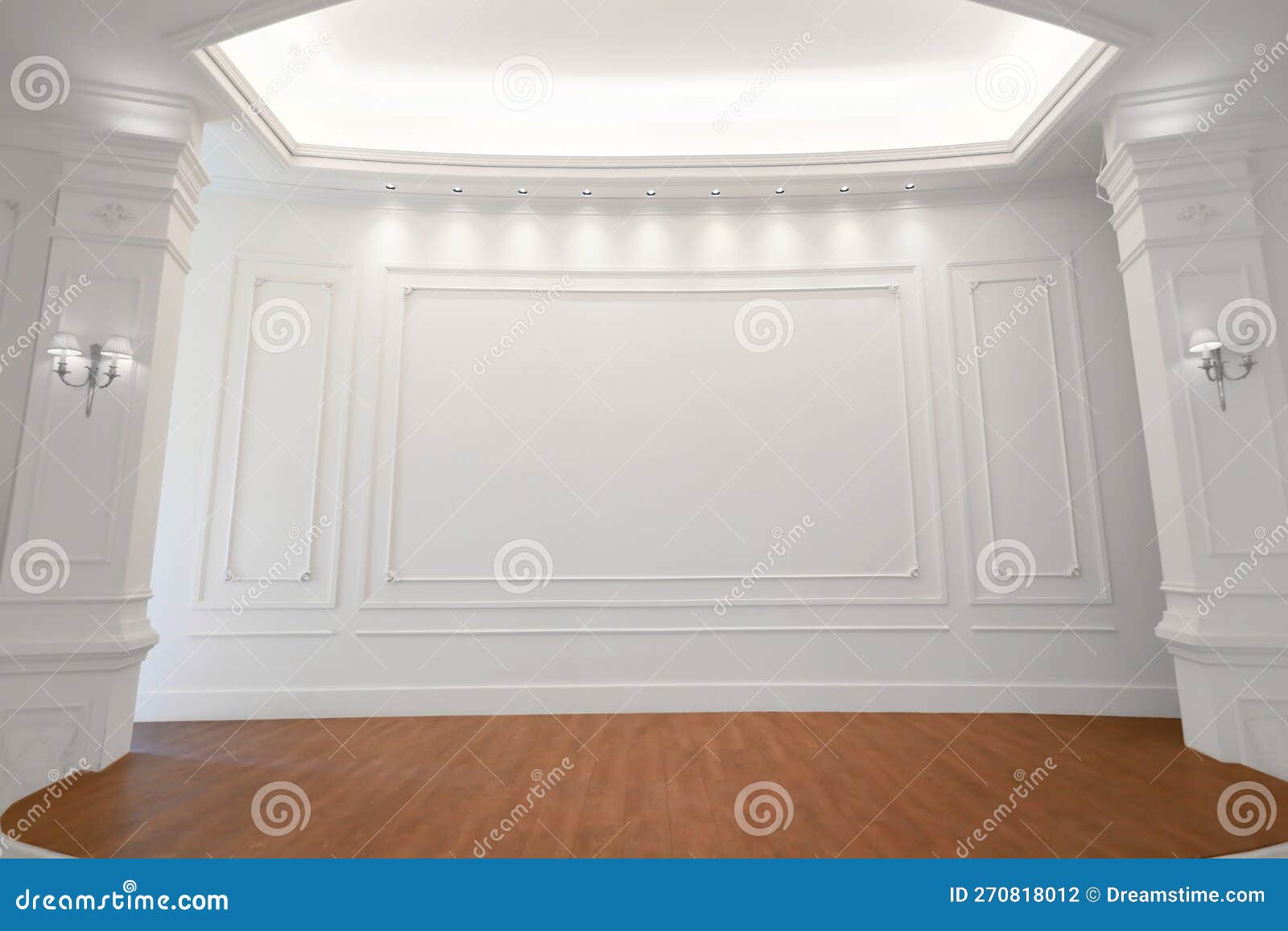 Stage of Auditorium with Wooden Floor Stock Photo - Image of ...