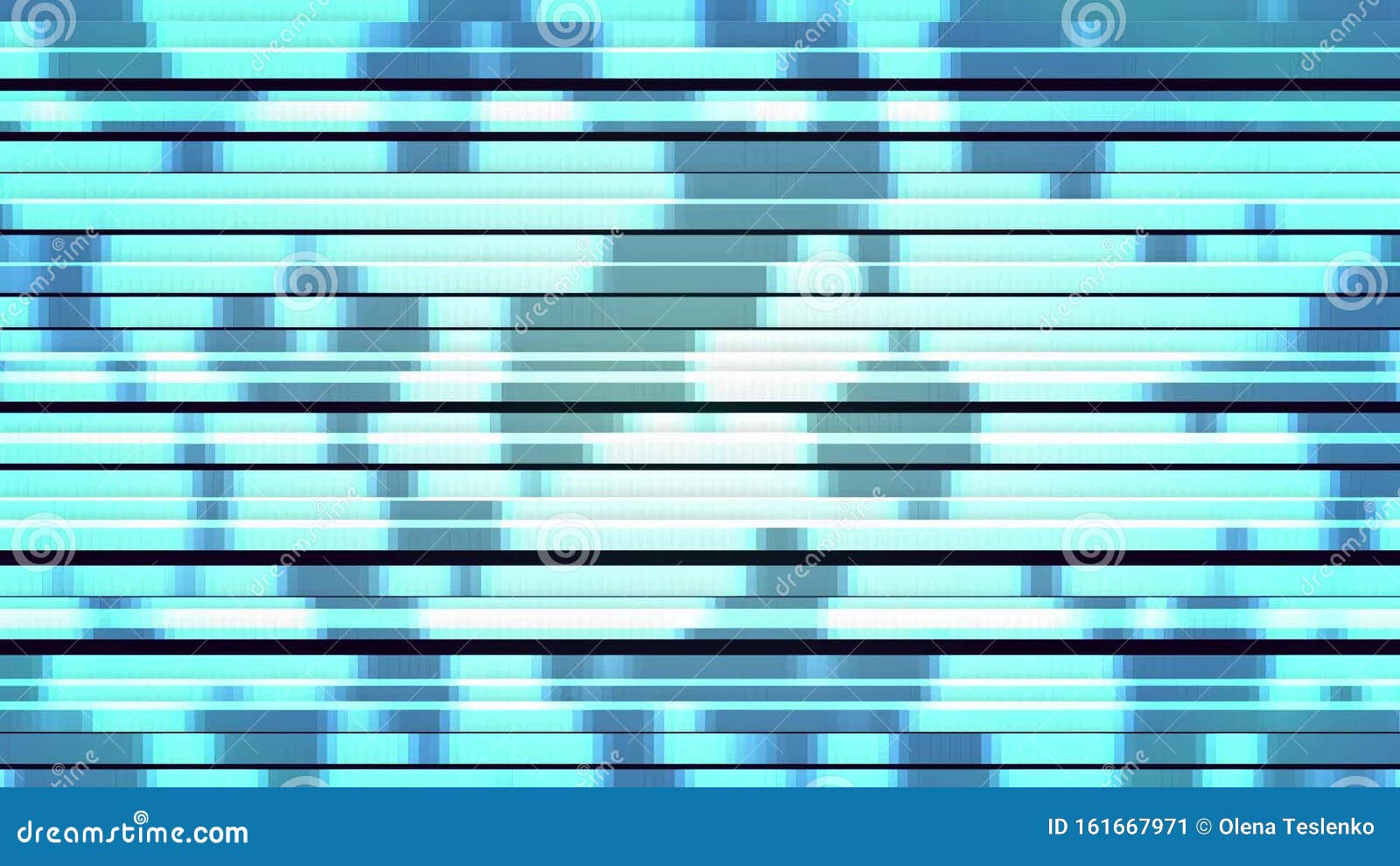 Stage Blue Lights. Twinkling Horizontal Hi-Tech Particles. Abstract ...