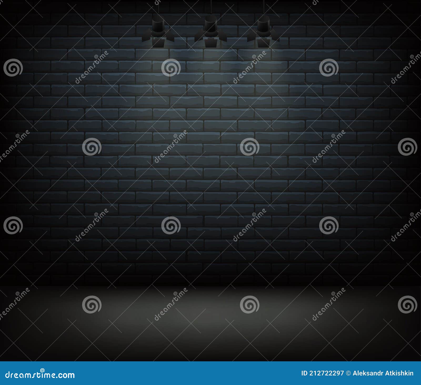 Stage brick wall stock vector. Illustration of stone - 212722297