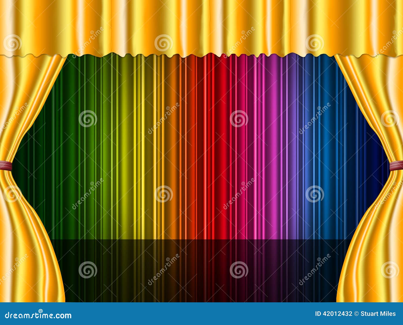 Six Stage Color Changing Workflow Chart Vector Illustration ...