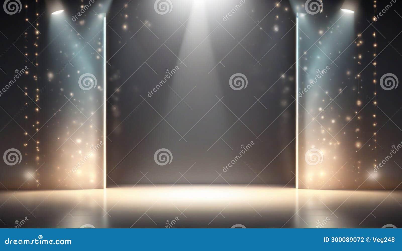Stage with Colorful Lighting. AI-generated Stock Illustration ...