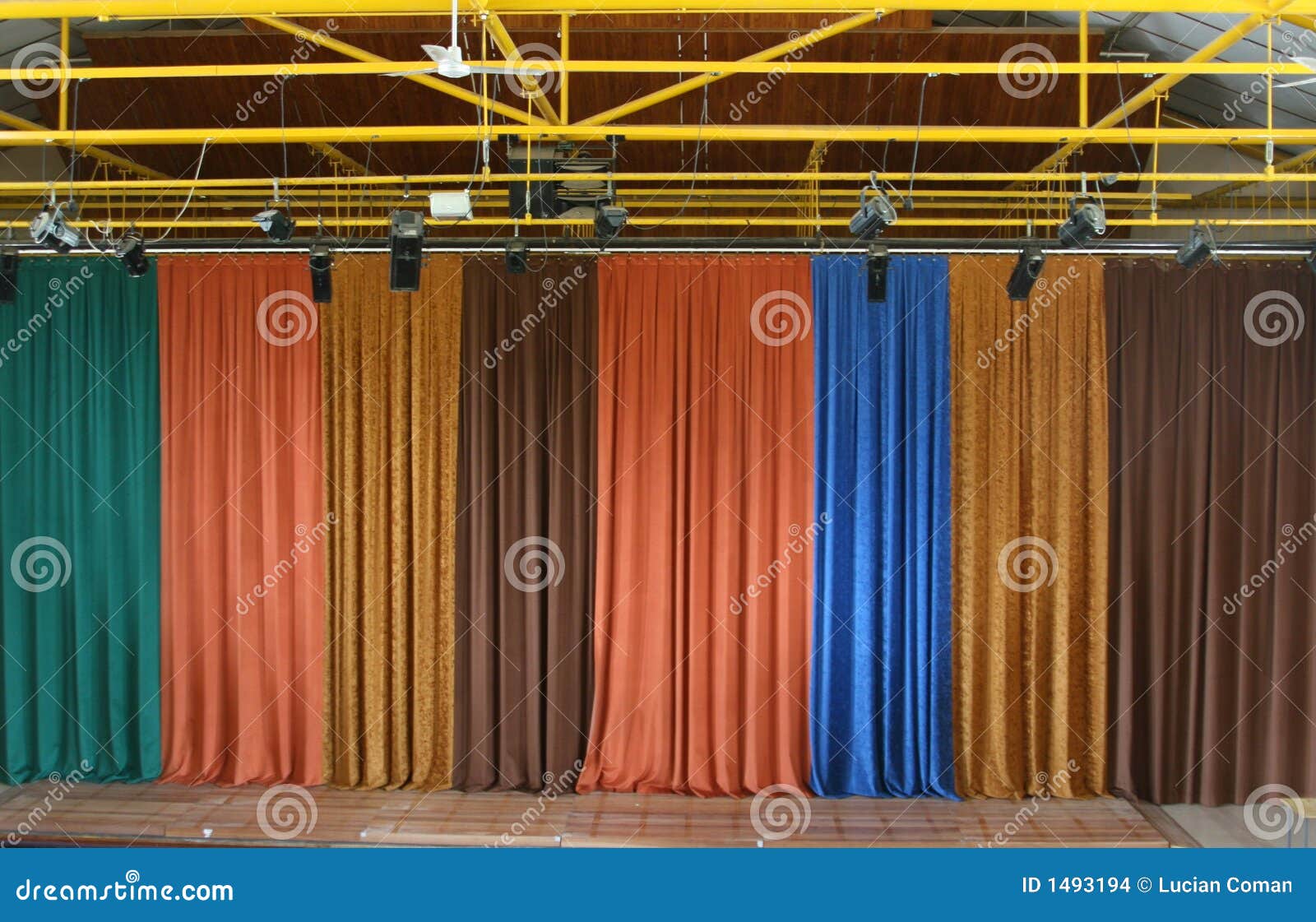Stage curtain stock photo. Image of textured, curtains - 1493194