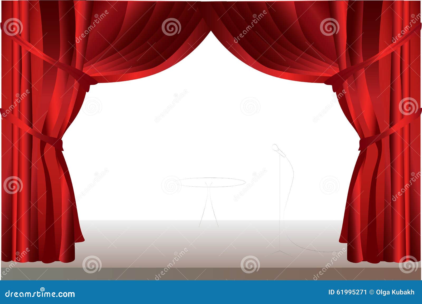 Red Show Curtains