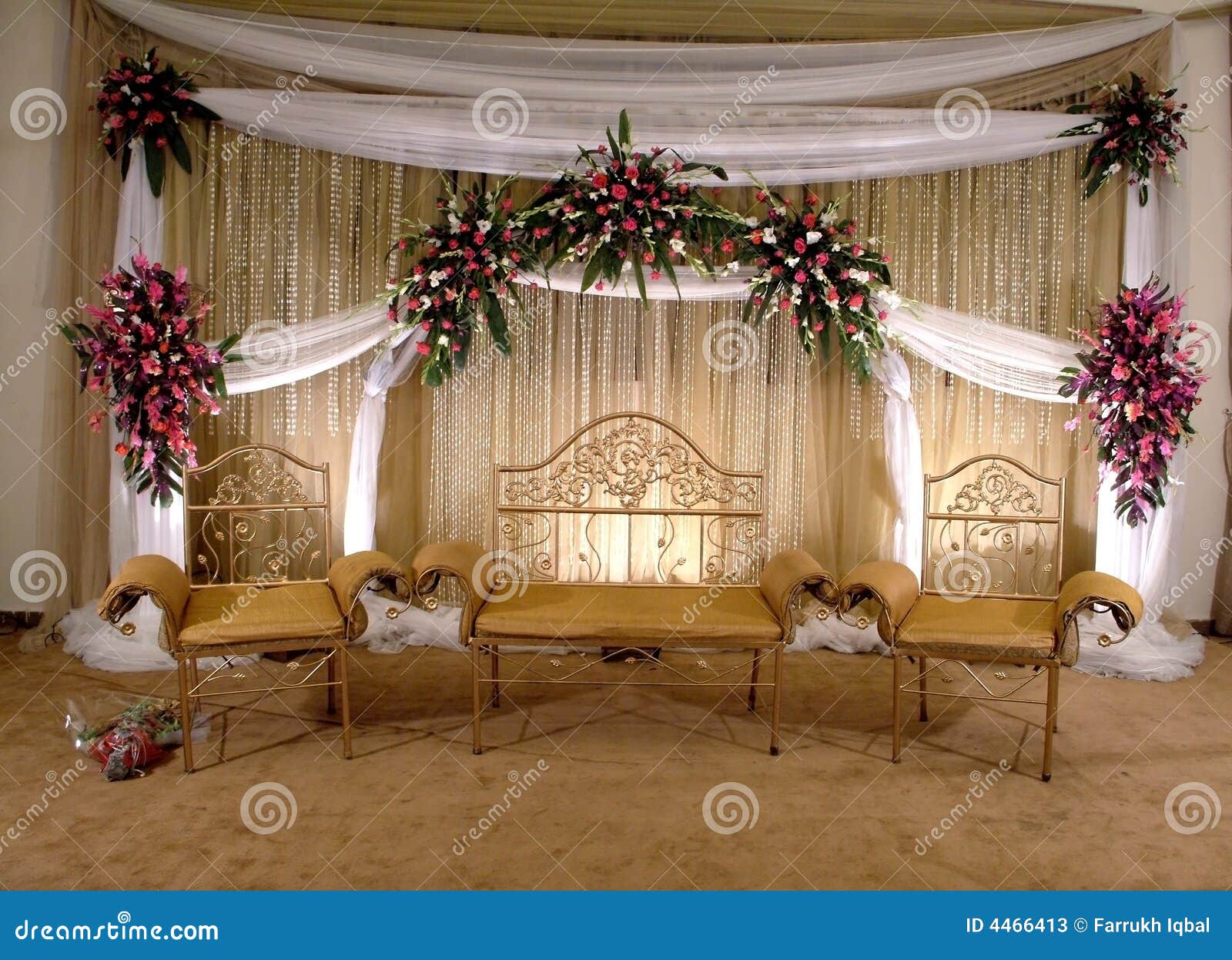 Stage Decoration stock image. Image of flowers, decoration - 4466413