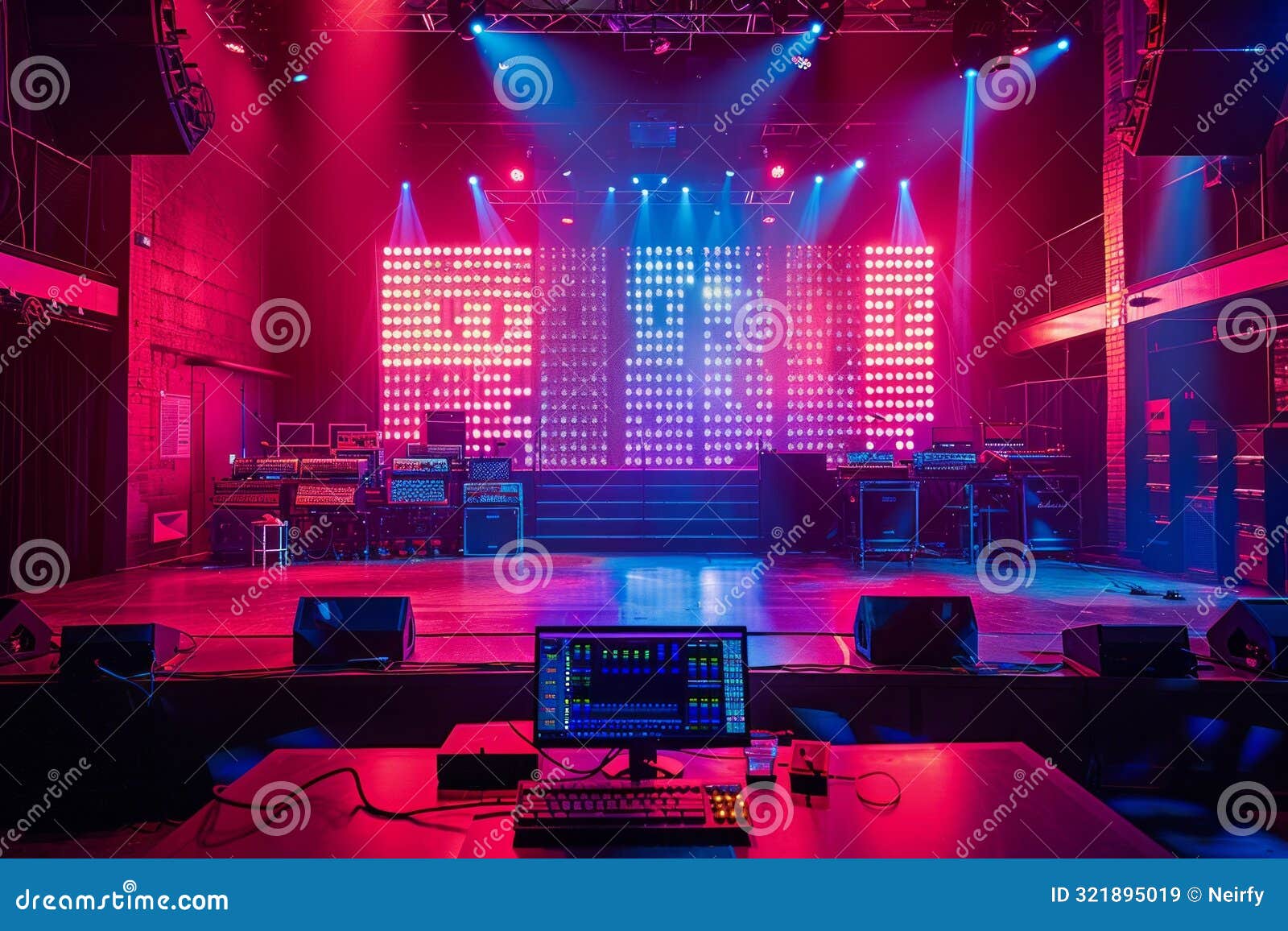 Stage Design before the Start of a Live Show Stock Image - Image of ...