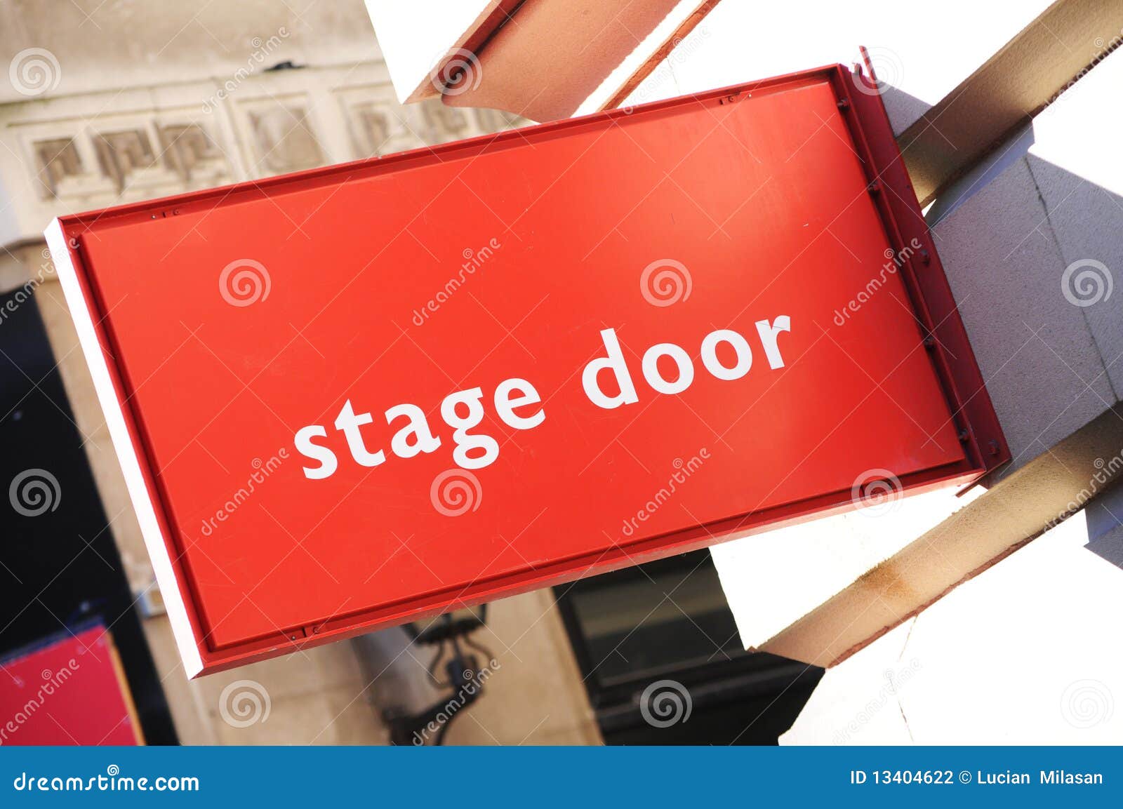 Stage door stock photo. Image of directions, entrance - 13404622