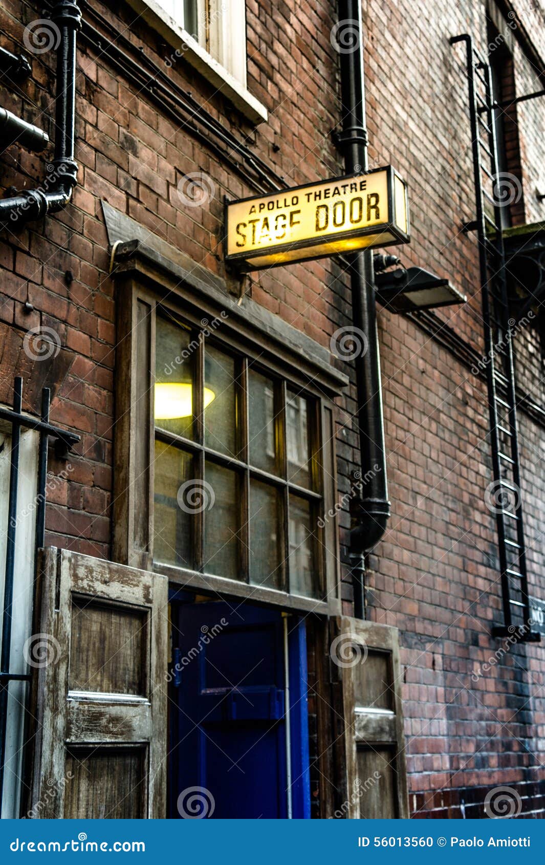Stage door stock photo. Image of wall, england, london - 56013560