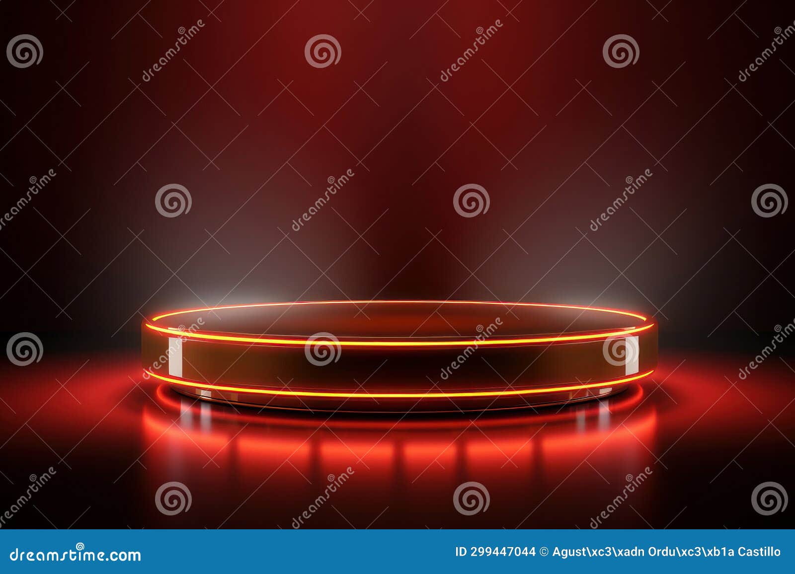 Stage with Elevated Platform for the Presentation of Products. Stock ...