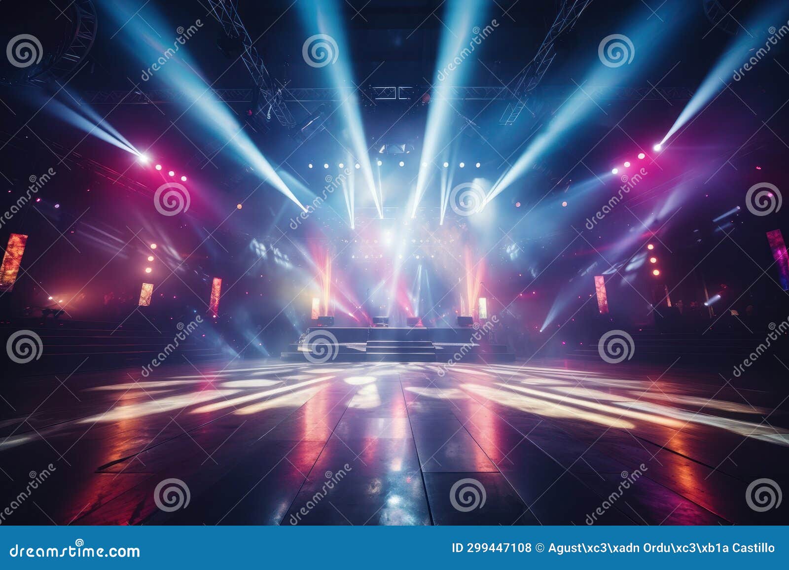 Stage with Elevated Platform for the Presentation of Products. Stock ...
