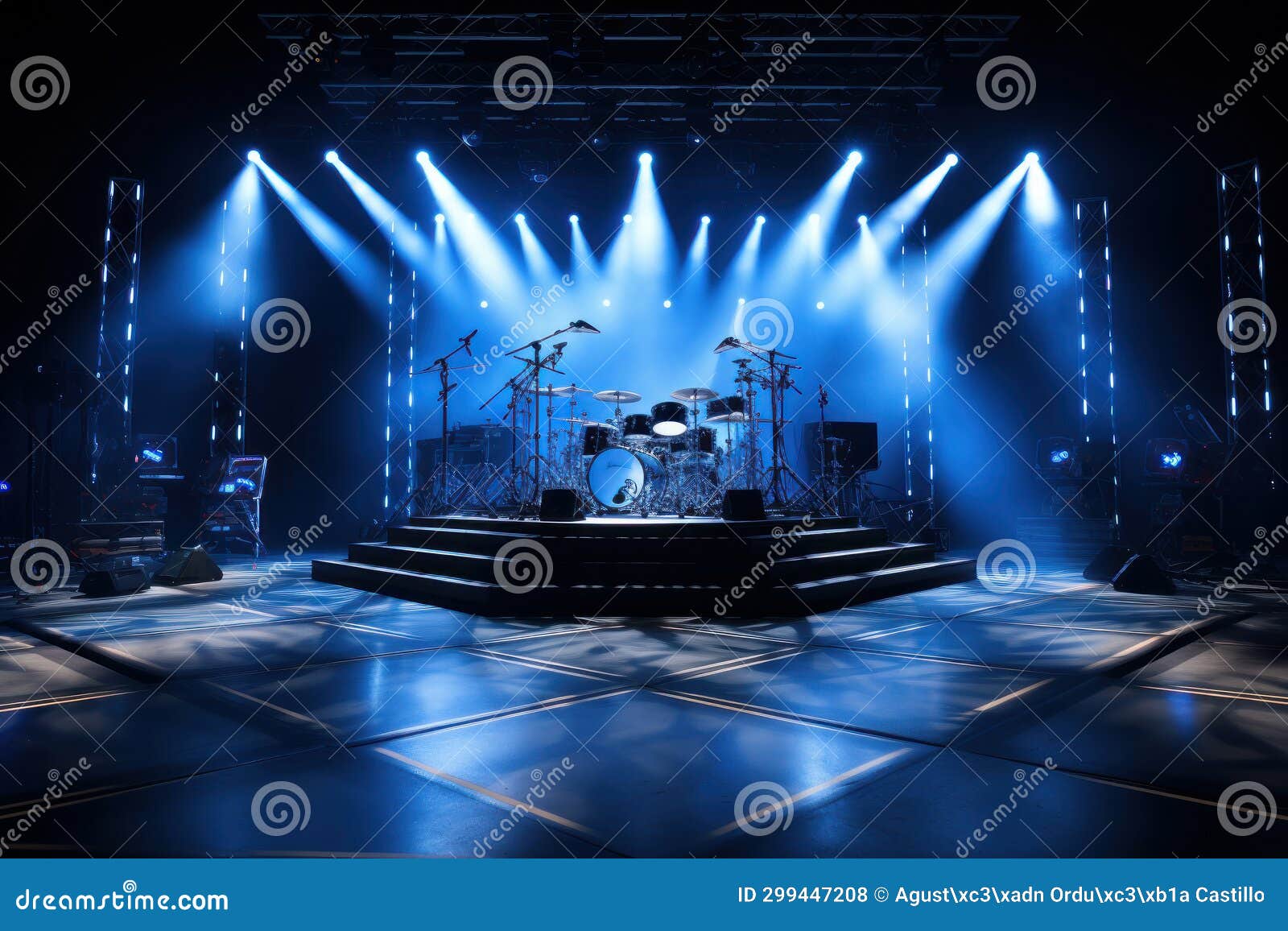 Stage with Elevated Platform for the Presentation of Products. Stock ...