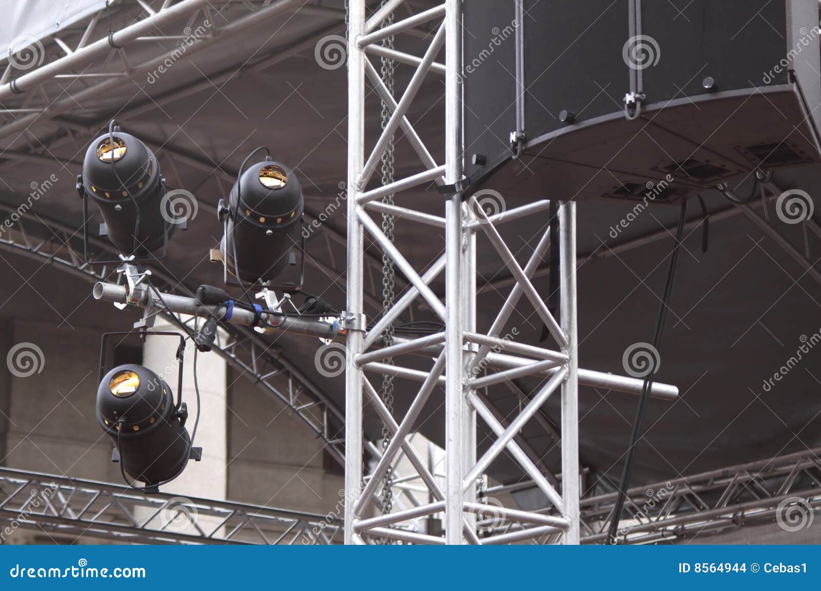 Stage equipment stock photo. Image of festival, lights - 8564944
