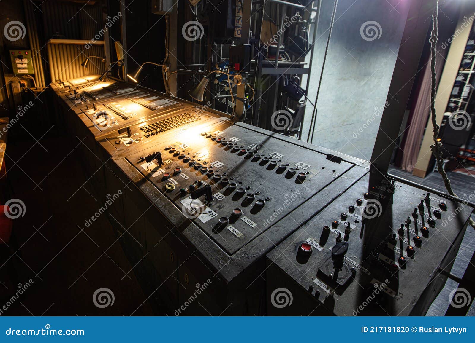 Stage Equipment Control Panel Stock Photo - Image of control, buttons ...