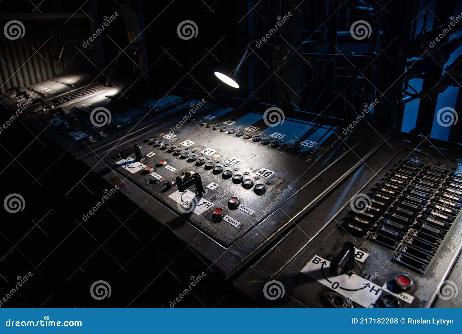 Stage Equipment Control Panel Stock Photo - Image of board, controller ...