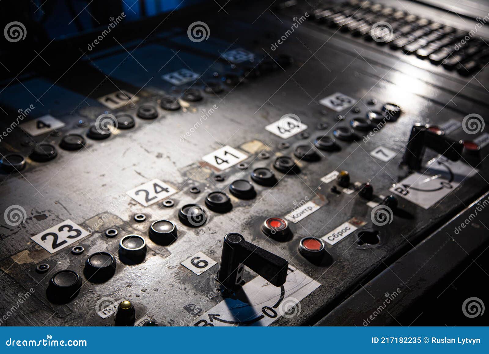 Stage Equipment Control Panel Stock Image - Image of digital, closeup ...