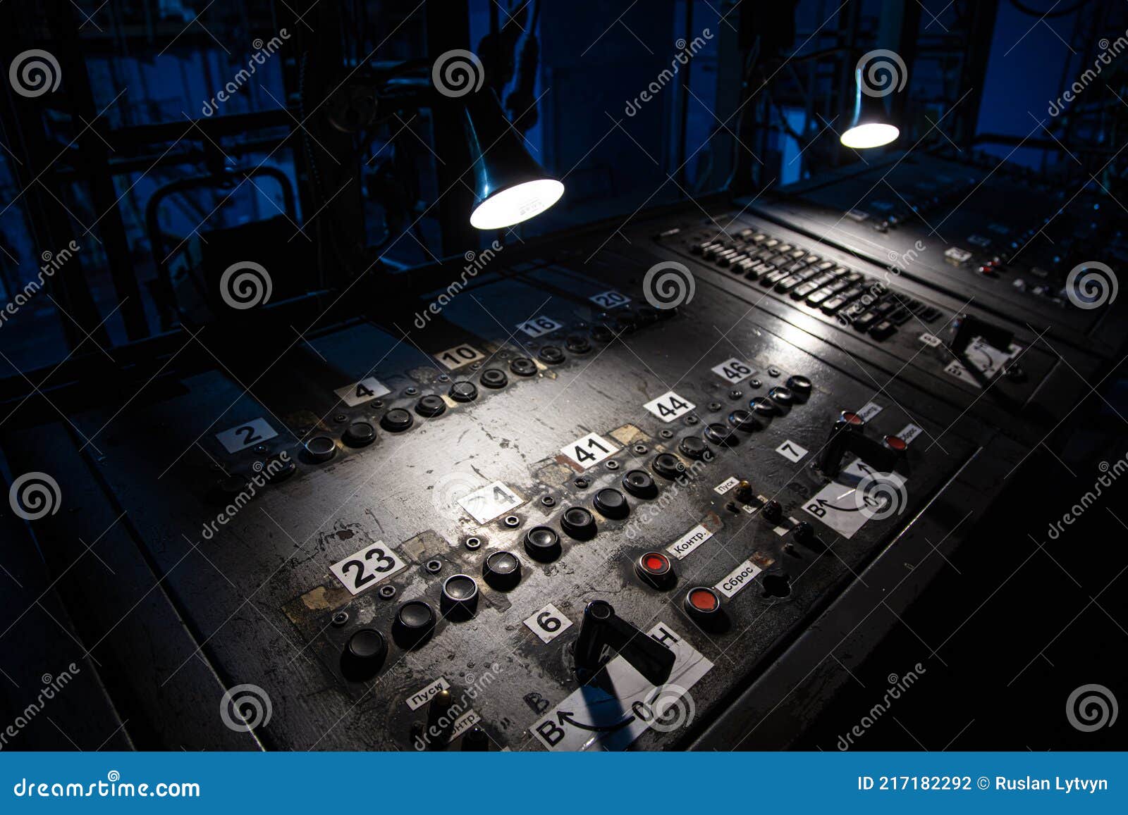 Stage Equipment Control Panel Stock Photo - Image of communication ...