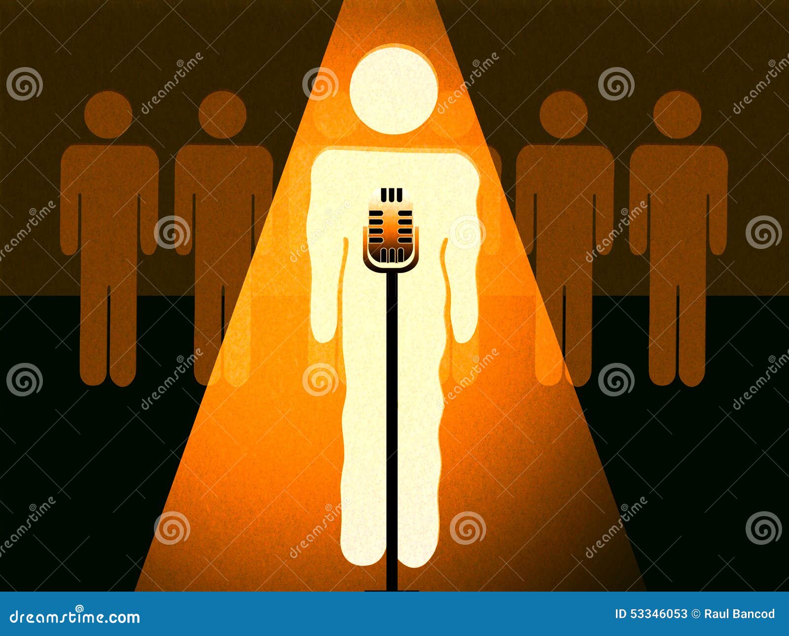 Stage Fright - Nervous Shaky Performer Stock Illustration ...