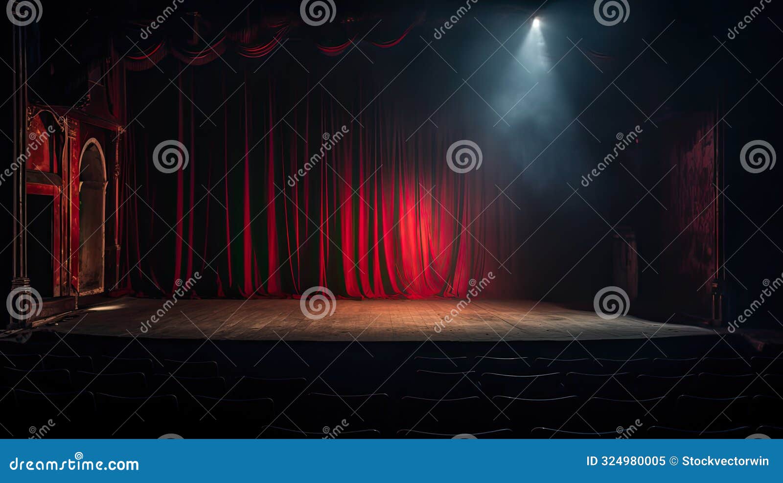 Stage ghost light stock illustration. Illustration of performance ...