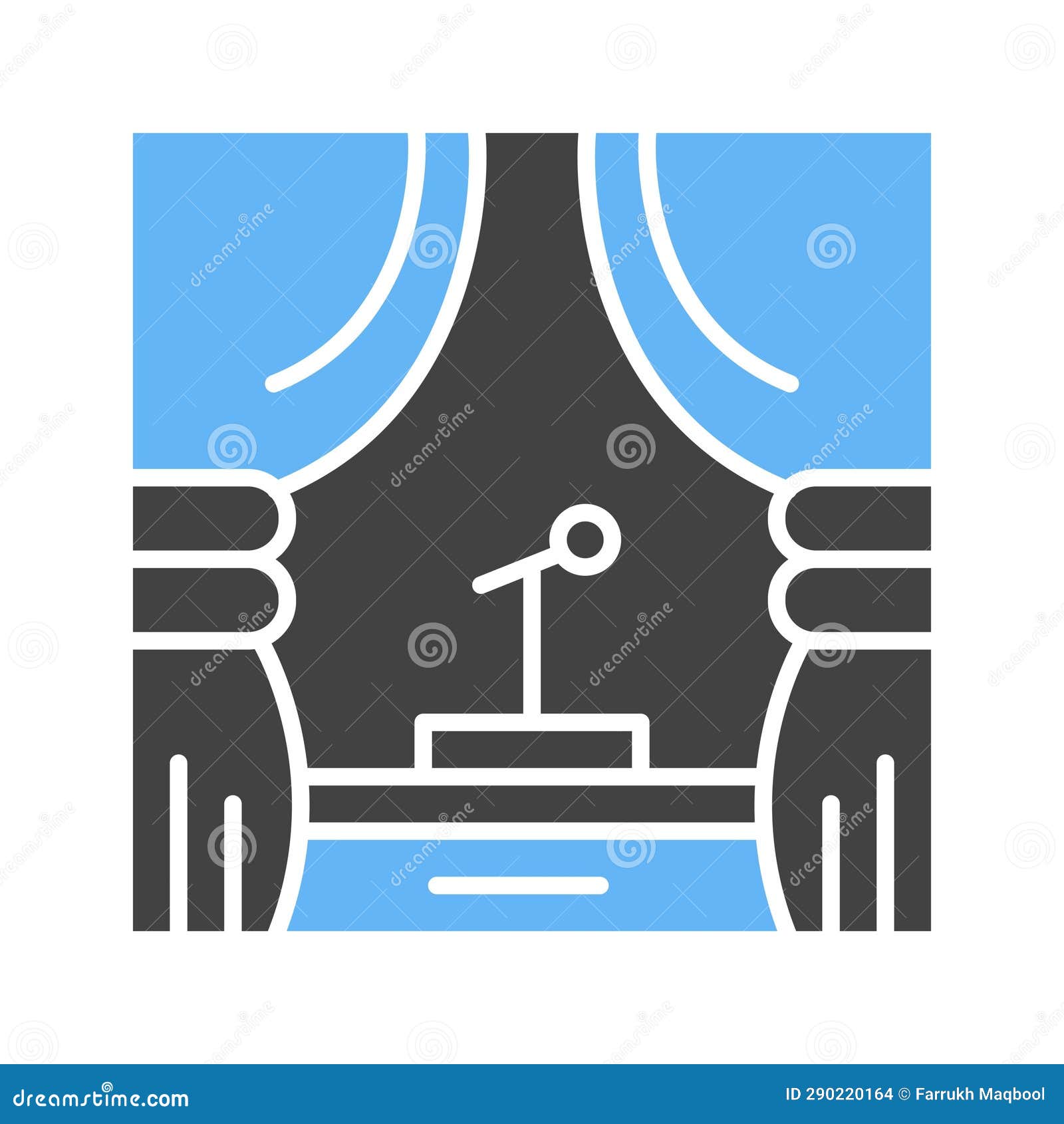 Stage Icon Image. stock illustration. Illustration of speaker - 290220164