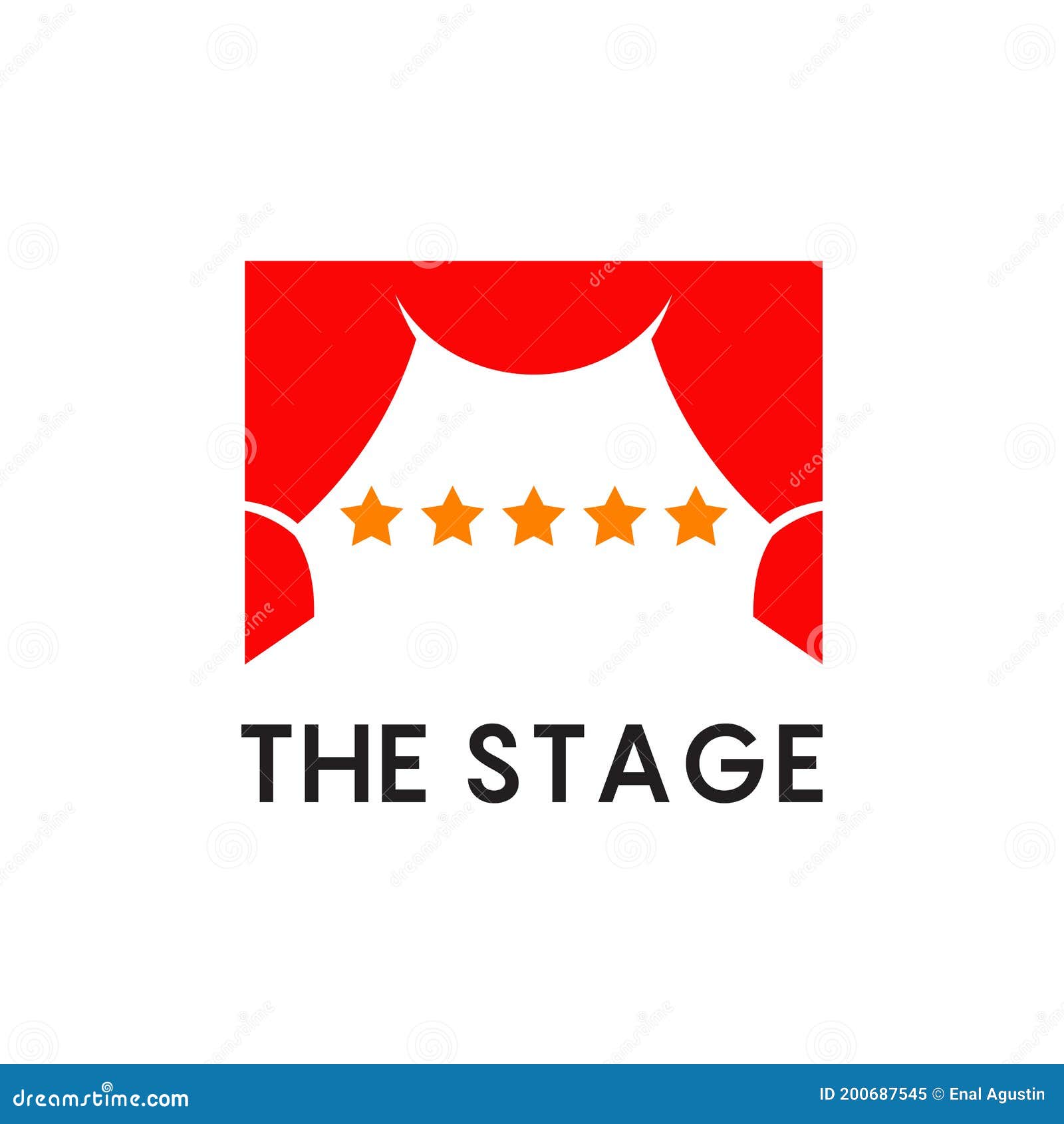Stage Icon Logo Design Template Stock Vector - Illustration of ...