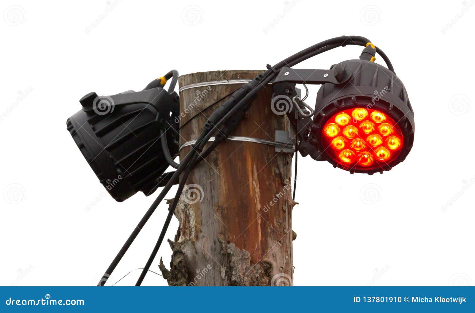 Stage LED Spot Light with Red Mood Stock Photo - Image of light, bright ...