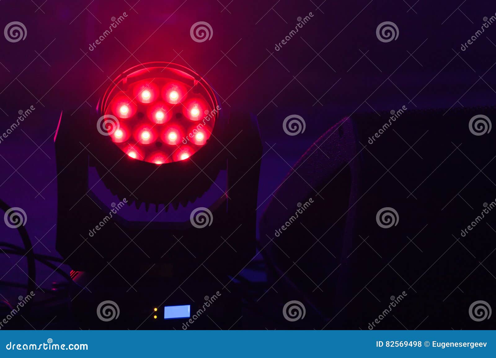 Stage LED Spot Light with Red Mood Stock Photo - Image of performance ...