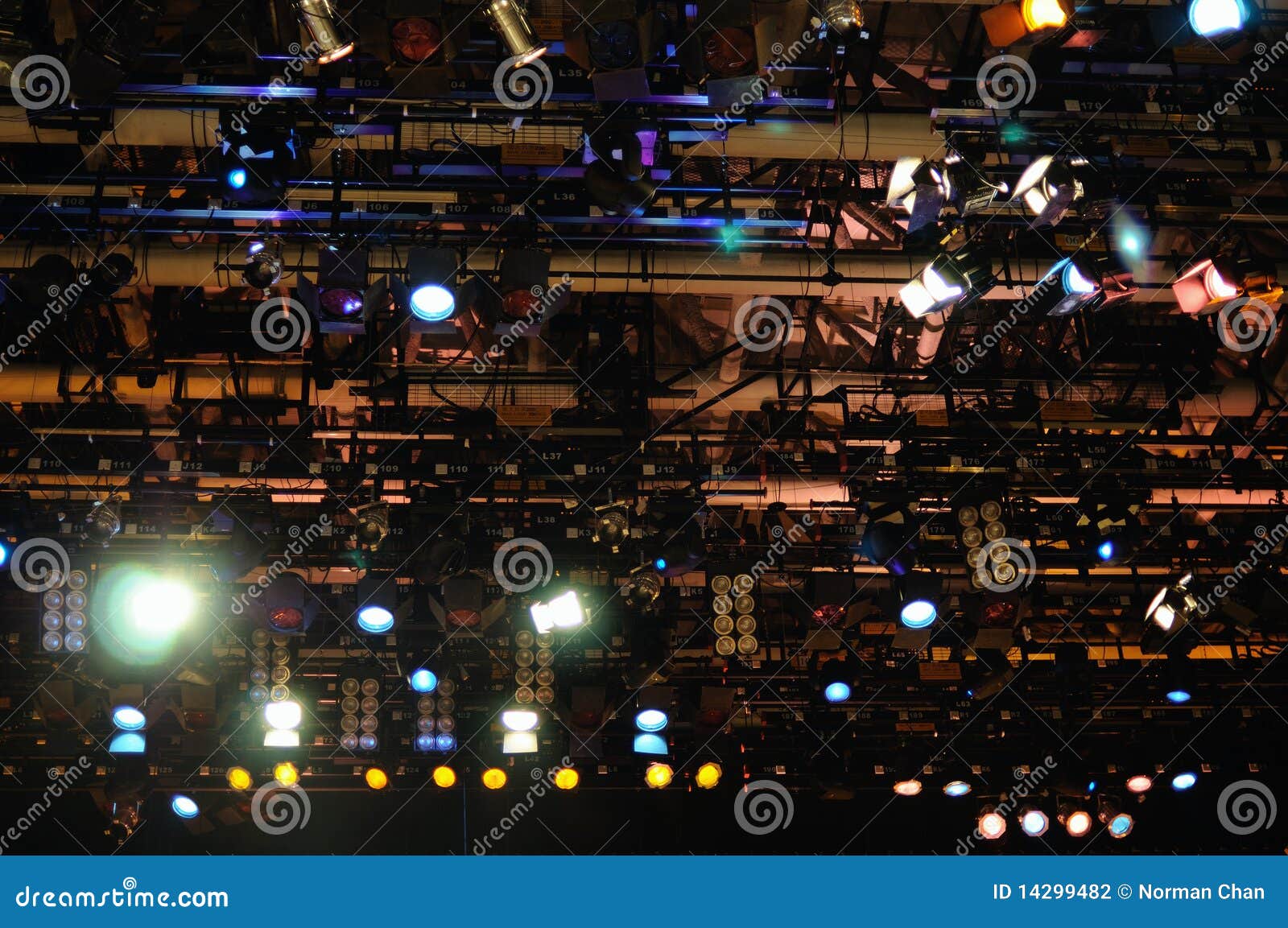 Stage light stock photo. Image of stage, spot, metal - 14299482