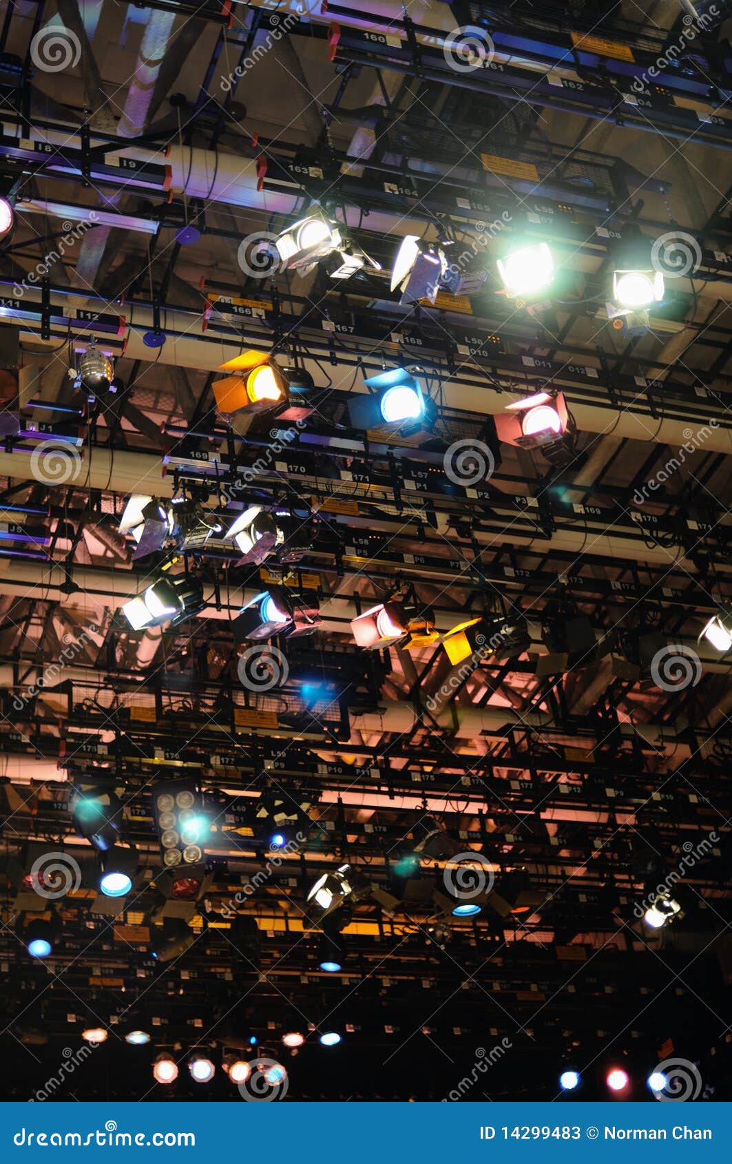 Stage light stock image. Image of spotlight, entertainment - 14299483