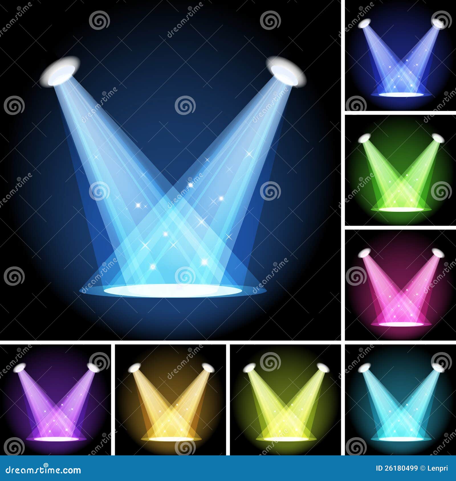 Theater Lights Vector
