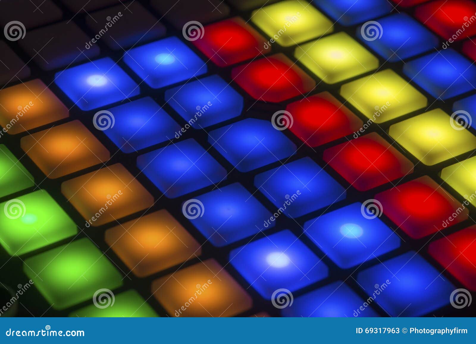 Stage light control panel stock image. Image of background - 69317963