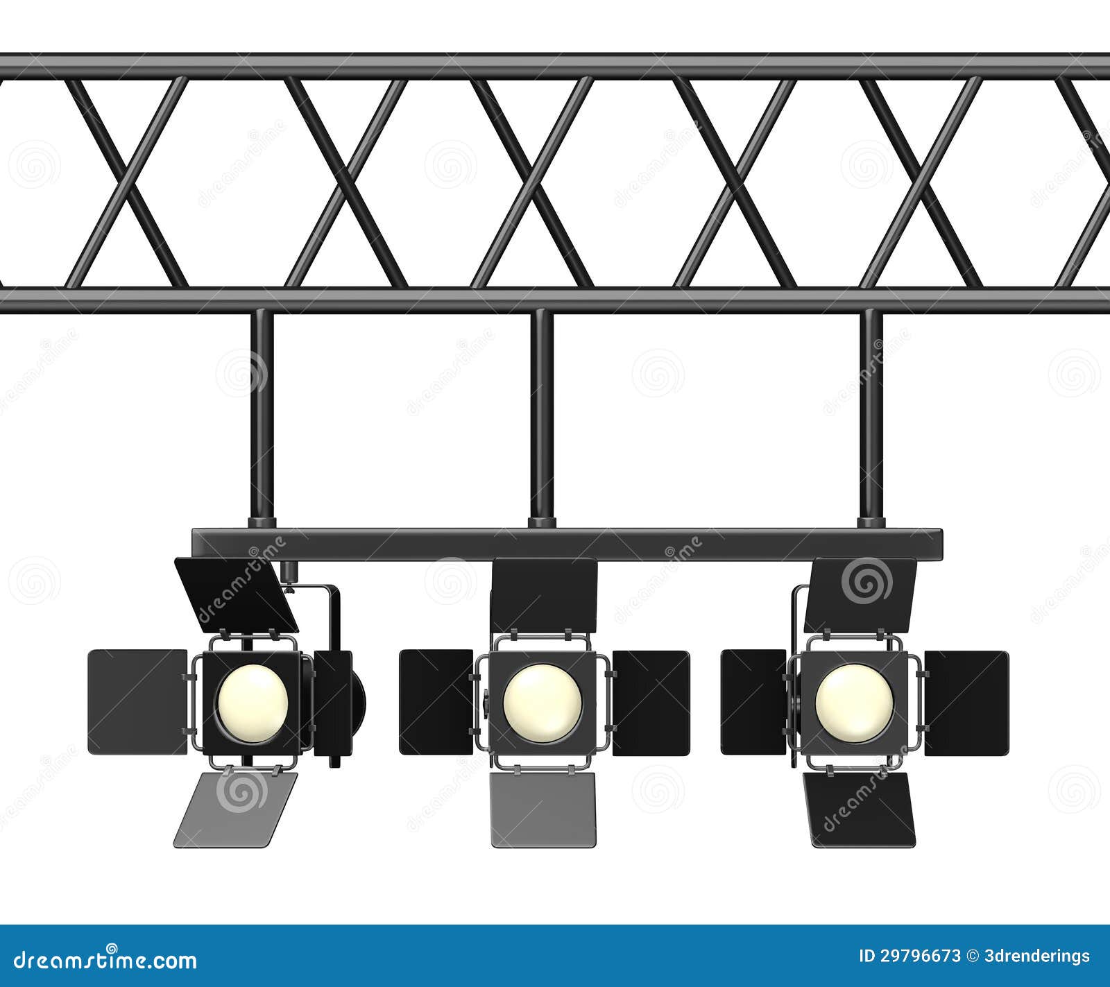 Stage light on ramp stock illustration. Illustration of stage - 29796673