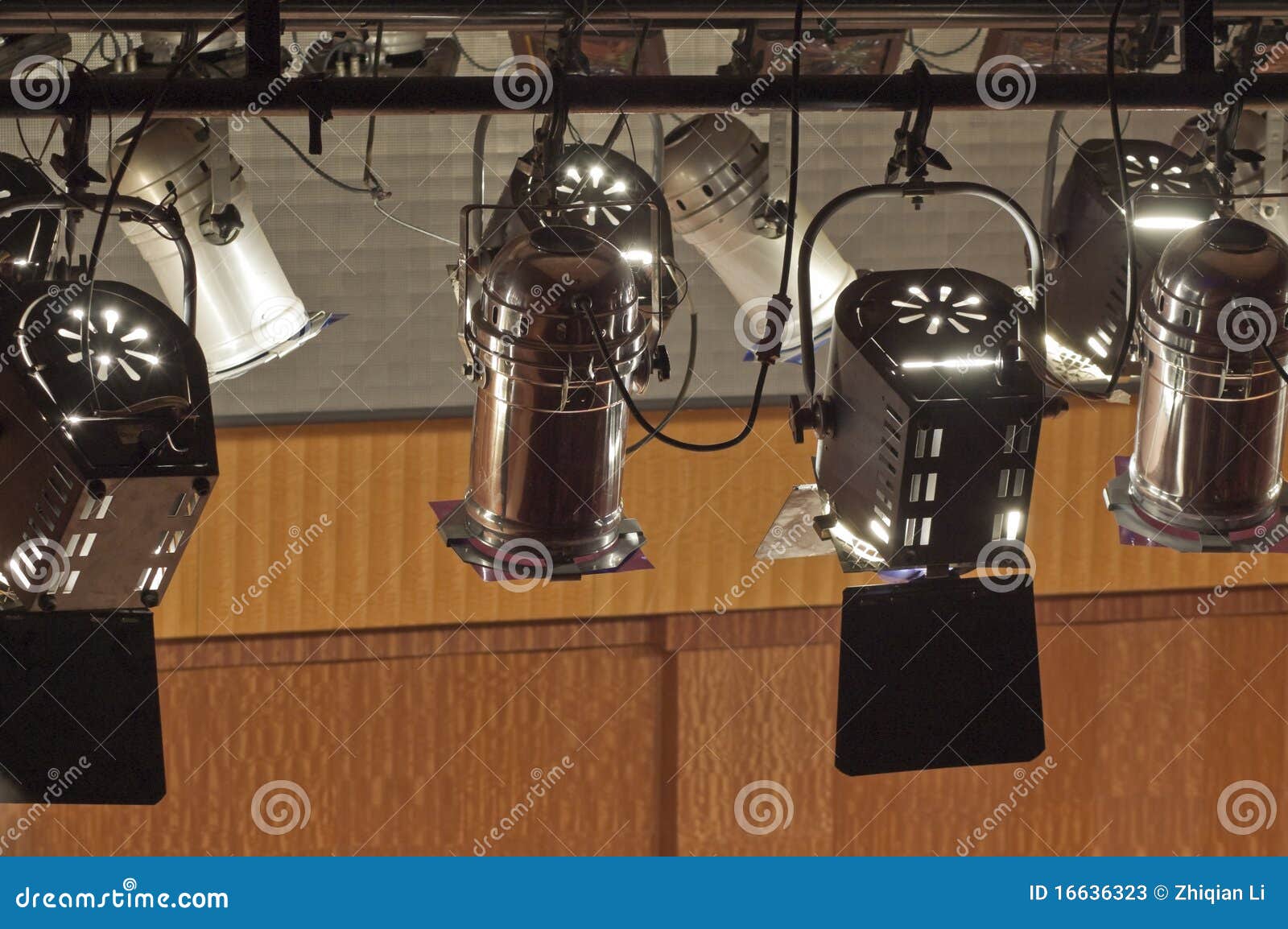 Stage lighting stock image. Image of lighting, focus - 16636323