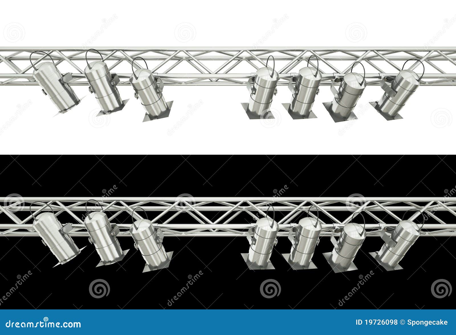 Stage lighting stock illustration. Illustration of scaffolding - 19726098