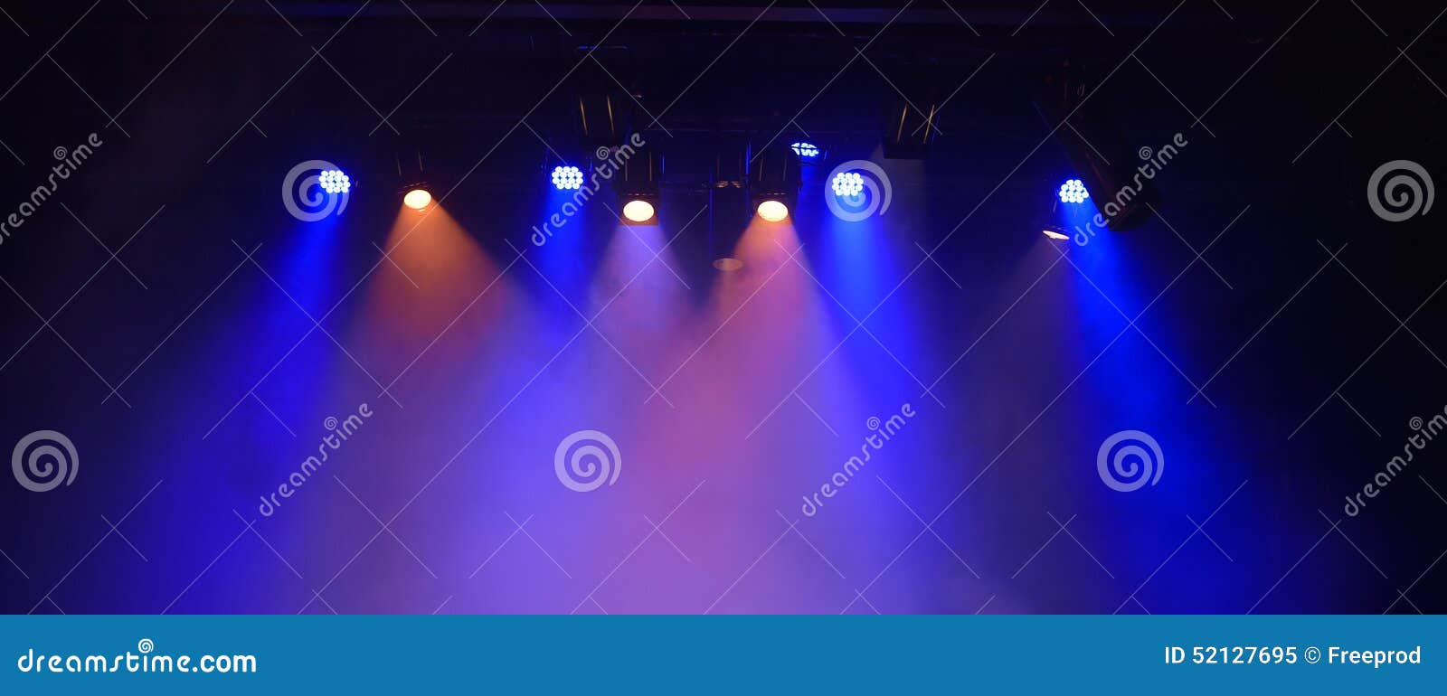 Stage lighting stock image. Image of colour, illuminated - 52127695