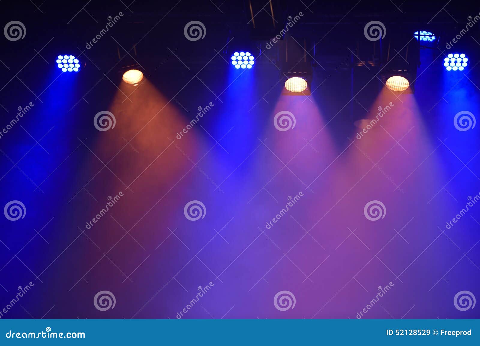 Stage lighting stock image. Image of lighting, colored - 52128529