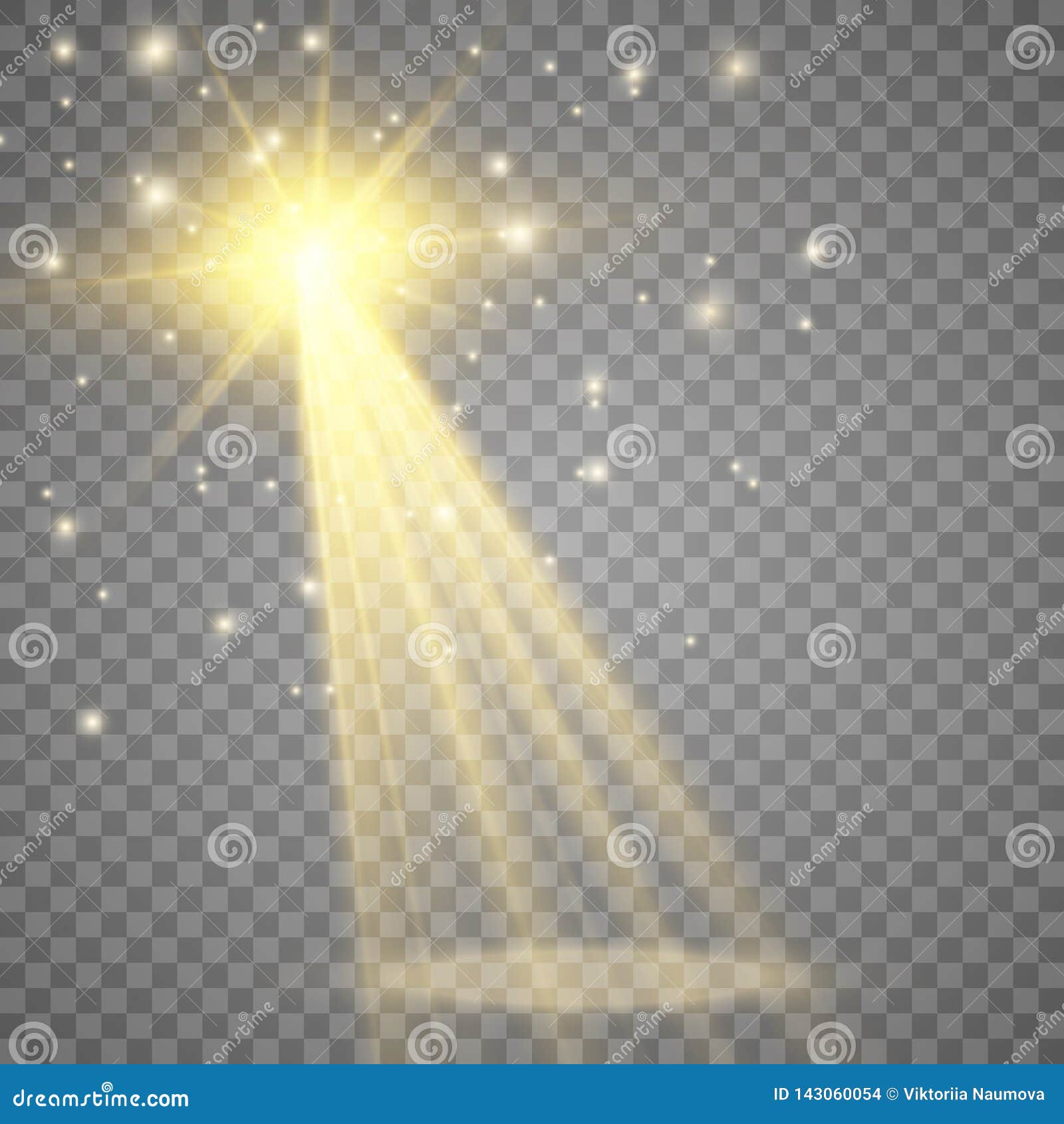 Stage Lighting, a Collection of Transparent Effects. Stock Illustration ...