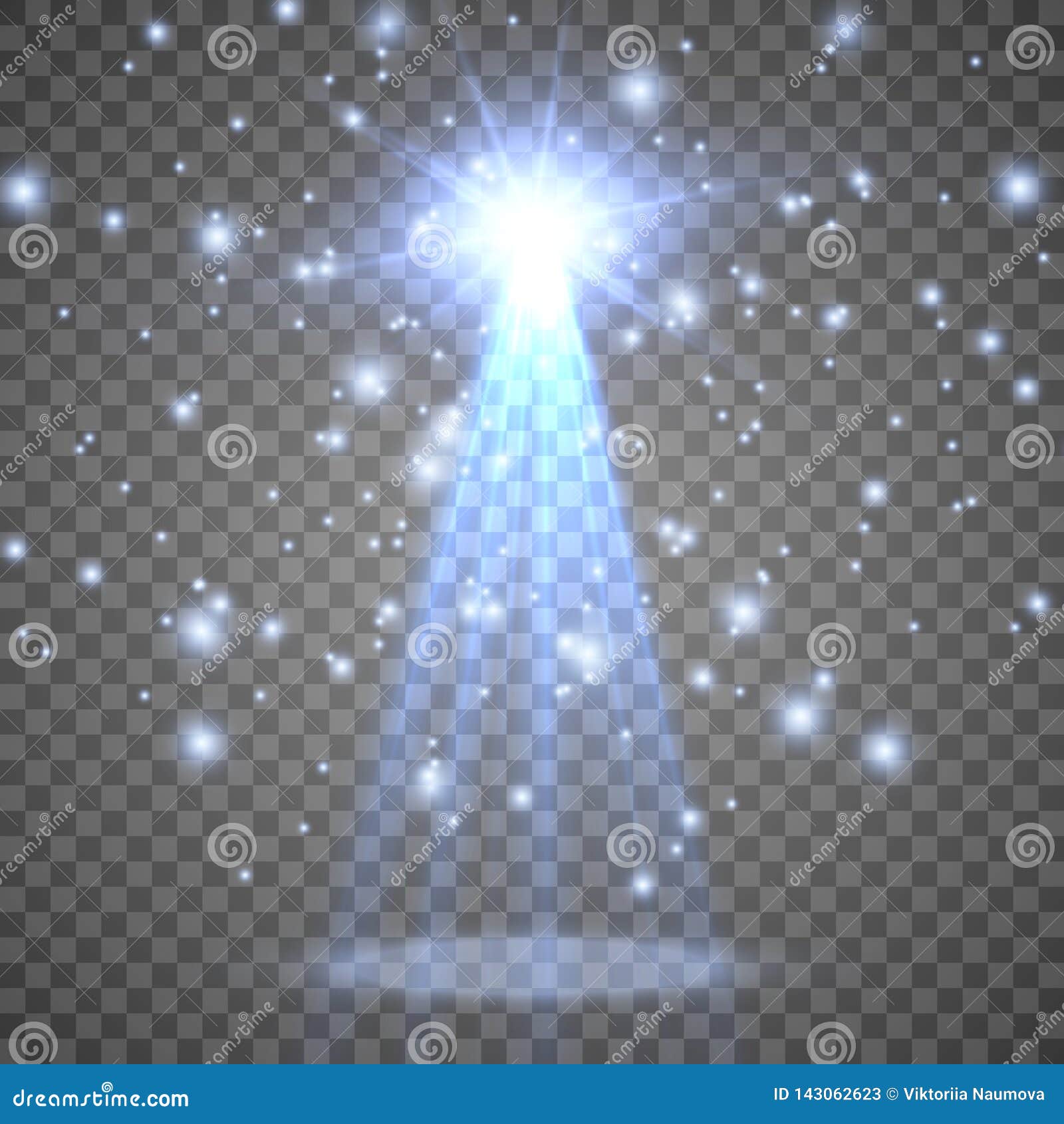 Stage Lighting, a Collection of Transparent Effects. Stock Illustration ...