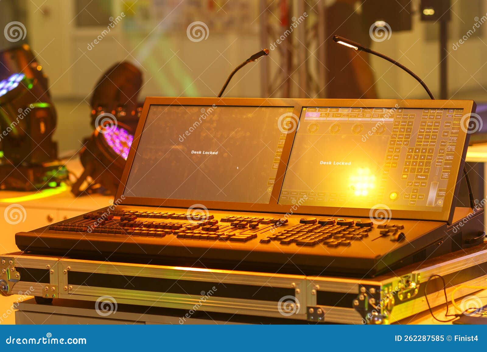 Stage Lighting Control Panel that Controls Spotlights. Stock Image ...