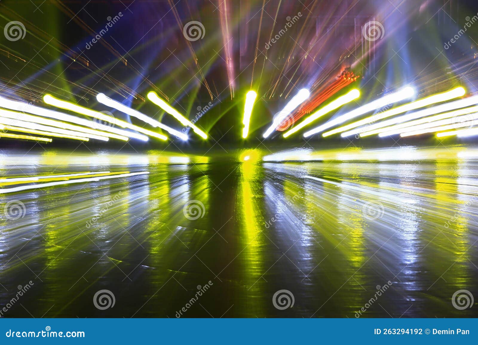 Stage Lighting Effect in the Dark, Close-up Pictures Stock Photo ...