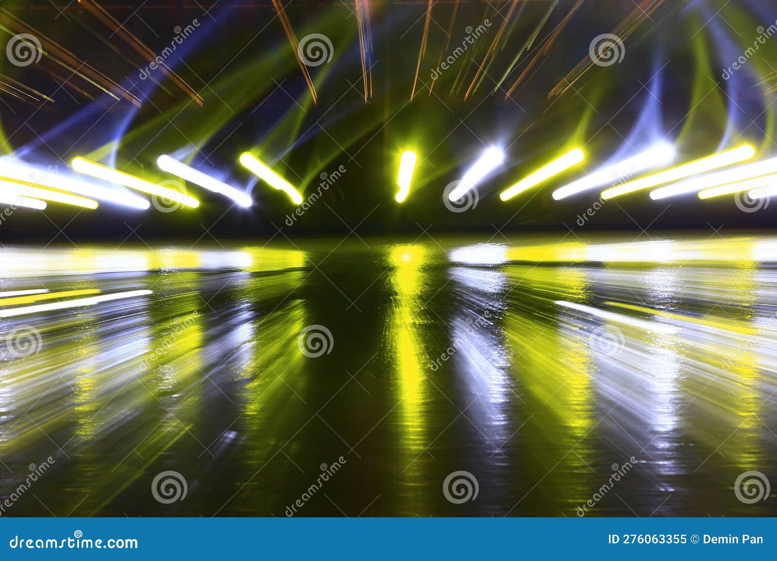 Stage Lighting Effect in the Dark, Close-up Pictures Stock Image ...