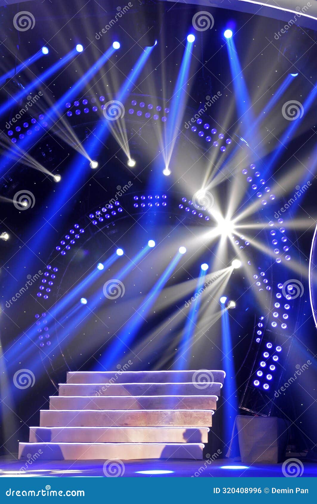 Stage Lighting Effect in the Dark, Close-up Pictures Stock Photo ...