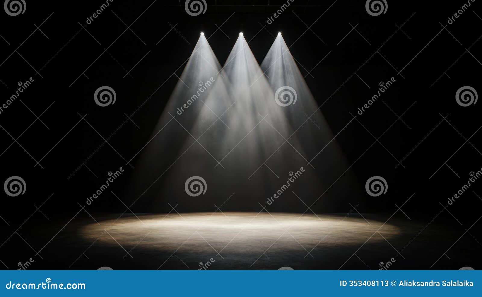 Stage Lighting Effects, Light Beams Sweep the Stage Floor from ...