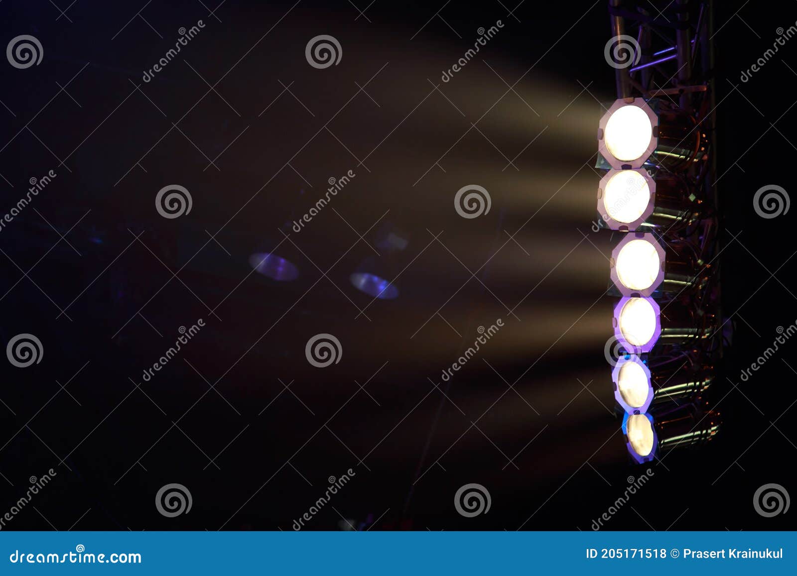 Stage Lighting, Glowing Spotlights, Theater Studio, Scene Illumination ...